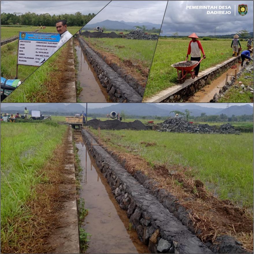 Pembangunan Irigasi Tersier Karangnongko - Desa Dadirejo