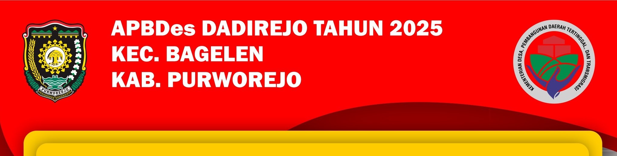 APBDes TAHUN 2025 - Desa Dadirejo